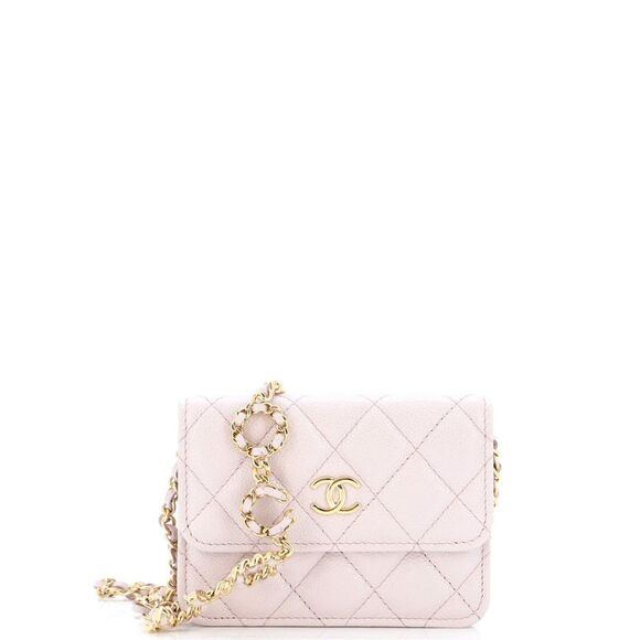CHANEL | Bags | Chanel Miss Coco Strap Flap Clutch With Chain Quilted ...